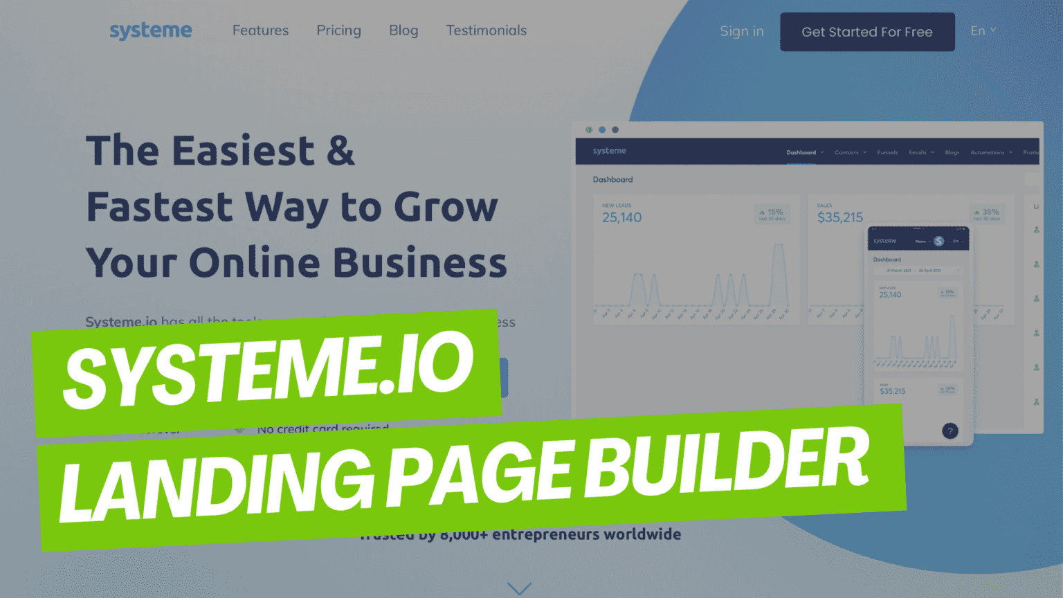 How to Create a Landing Page with Systeme.io (Step-by-Step Guide) [2024]