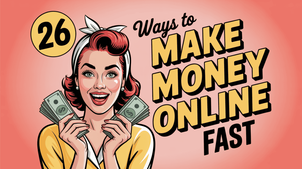 26 Ways to Make Money Online Fast (Earn Up to $500 a Day) [2025] - Monetized Future